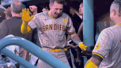 Jackson Merrill Slow Motion Dancing With Arraez GIF | GIFDB.com