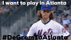 Jacob Degrom Hashtag To Atlanta GIF | GIFDB.com