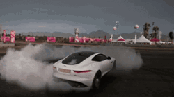 Jaguar White Sports Car GIF | GIFDB.com