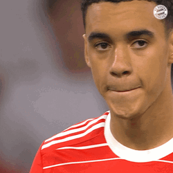 Jamal Musiala Wipes Lips GIF | GIFDB.com