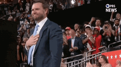 James David Jd Vance Bow Waving GIF | GIFDB.com