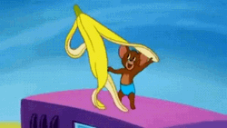 Jerry Dancing With Banana Peel GIF | GIFDB.com