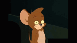Jerry Mouse Staring Creepy Grin GIF | GIFDB.com