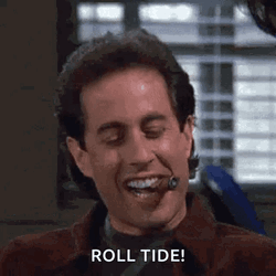 Jerry Seinfeld Roll Tide GIF | GIFDB.com