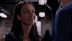 Jessica Alba Cute Smile While Looking To A Guy GIF | GIFDB.com