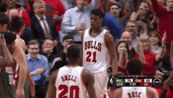 Jimmy Butler High Five GIF | GIFDB.com