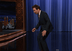 Jimmy Fallon Walks In Pretend Balance Beam GIF | GIFDB.com