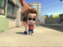 Jimmy Neutron Walking Coolly In The Street GIF | GIFDB.com