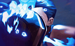 Jinx Lighting Blue Torch GIF | GIFDB.com