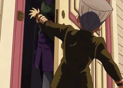 Jjba Kishibe Rohan Surprise Anime GIF | GIFDB.com