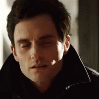 Joe Goldberg Wondering Face GIF | GIFDB.com