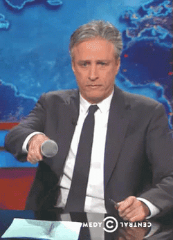 Jon Stewart Mic Drop Meme GIF | GIFDB.com