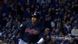 Jose Ramirez Throwing Baseball Bat GIF | GIFDB.com
