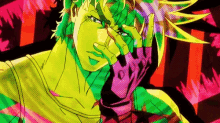 Joseph Joestar Colorful Neon Art GIF | GIFDB.com
