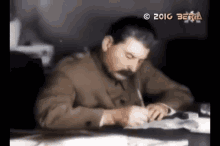 Joseph Stalin Political Leader Signing Contract GIF | GIFDB.com