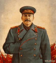 Joseph Stalin Animated Communist Party Leader Tribute GIF | GIFDB.com