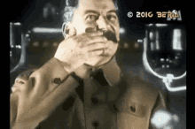 Joseph Stalin Touching Beard Soviet Leader GIF | GIFDB.com