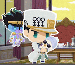 Jotaro Kujo Star Platinum Chibi GIF | GIFDB.com