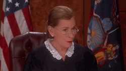 Judge Judy Skeptic Serious Look GIF | GIFDB.com