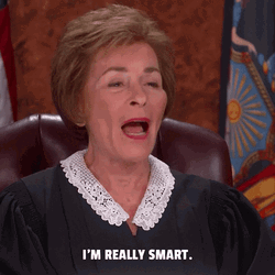 Judge Judy Smart Self-praise GIF | GIFDB.com