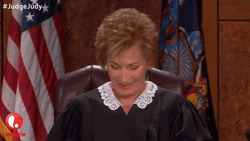 Judge Judy Smiling Shocked Witness GIF | GIFDB.com