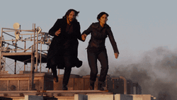 Jumping From Building Keanu Reeves Matrix GIF | GIFDB.com