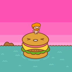 Jumping To Burgers Animation GIF | GIFDB.com