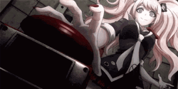 Junko Enoshima Execution Button GIF | GIFDB.com