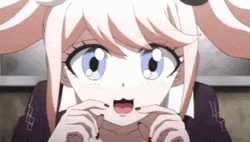 Junko Enoshima Screaming Out GIF | GIFDB.com