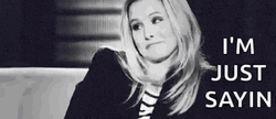 Kristen Bell Just Saying GIF | GIFDB.com