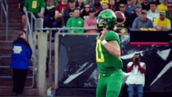 Justin Herbert Oregon Throw GIF | GIFDB.com