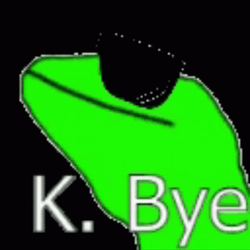 K Bye Frog With Shades GIF | GIFDB.com