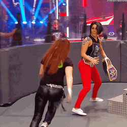 Kairi Sane Chasing After Bayley Wwe GIF | GIFDB.com