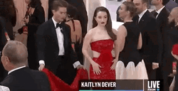 Kaitlyn Devers In Red Dress GIF | GIFDB.com
