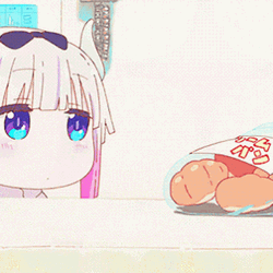 Kanna Snatching Food GIF | GIFDB.com