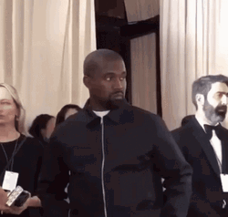 Kanye West Judging Look & Smile GIF | GIFDB.com