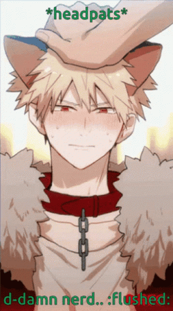 Katsuki Bakugo Head Pats GIF | GIFDB.com
