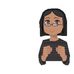 Kawaii Anime Pixel Girl Excited GIF | GIFDB.com