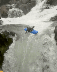 Kayak Going Down On Falls GIF | GIFDB.com