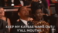 Keep My Kaybae Name Out Will Smith Oscars GIF | GIFDB.com
