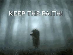 Keep The Faith Hedgehog Fog GIF | GIFDB.com
