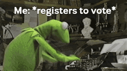 Kermit The Frog Register To Vote Meme GIF | GIFDB.com