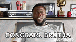 Kevin Hart Congrats Brotha Work Anniversary Meme GIF | GIFDB.com