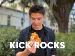Kick Rocks Awkward Eating Sandwich GIF | GIFDB.com