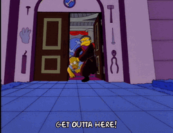 Kick Rocks Homer Simpson Thrown Out GIF | GIFDB.com