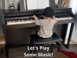 Kid Playing Piano Lets Play Some Music GIF | GIFDB.com