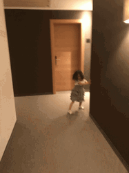 Kid Throwing Tantrums Banging Head Against Wall GIF | GIFDB.com