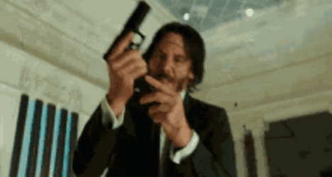 Kill Keanu Reeves Loading Gun GIF | GIFDB.com