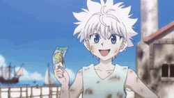 Killua Zoldyck Attacking Someone GIF | GIFDB.com