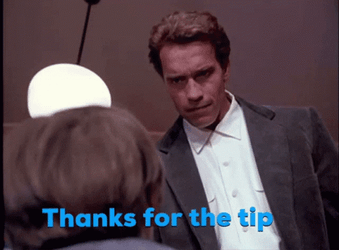 Kindergarten Cop Detective John Kimble Thanks For Tip GIF | GIFDB.com